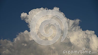 Time Lapse of Slow Motion Clouds Change Shape in Sky Stock Video ...