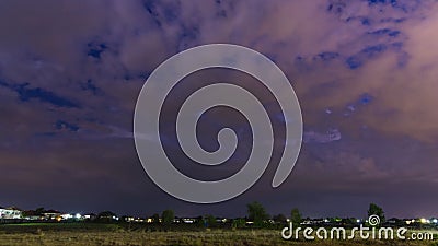 Time Lapse Thunderstorm And Lightning In Sky Stock Video - Video of ...