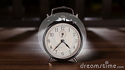 Time Passing Concept with Vintage Clock Showing Fast Moving Hands Stock ...