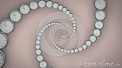 Infinity Symbol Made from Timelapse Clocks Stock Footage - Video of ...