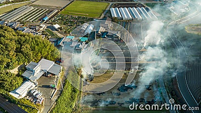 Timelapse: Smoke Rises from Controlled Burn on Field after Harvest ...