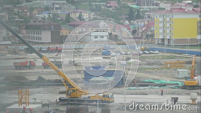 Timelapse Video of Construction Site in Beginning of Building New ...