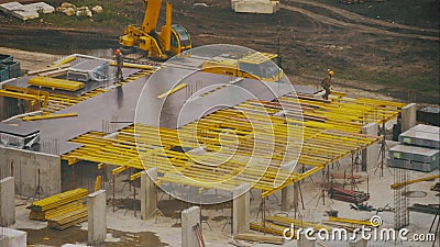 Timelapse Video of Construction Site in Beginning of Building New ...