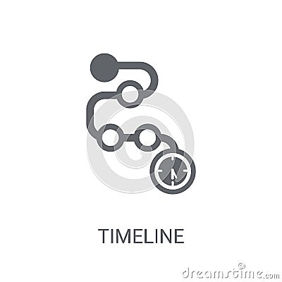Timeline Icon. Trendy Timeline Logo Concept On White Background Cartoon ...