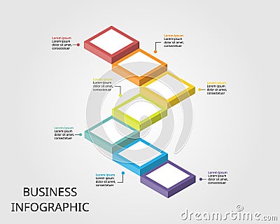 Timeline Ladder Level For Infographic Presentation Template With 7 ...