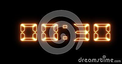 Timer, Digital Clock. Animated Countdown 1 Minute To Zero. Stock ...