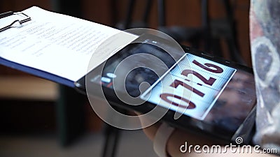 The Timer for 8 Minutes. Digital Timer, Countdown Seconds. Blue ...