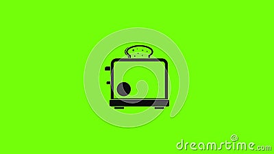 Timer Toaster Icon Animation Stock Footage - Video of card, character ...