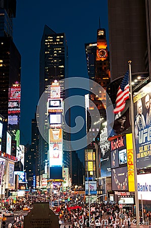 Times Square at night - Stock Image - Everypixel