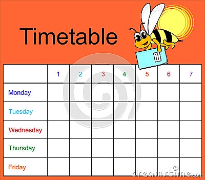 Timetable Royalty Free Stock Images - Image: 20533469