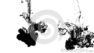 Tinta negra en agua metrajes. Vídeo de perfumado, remolino - 39187746