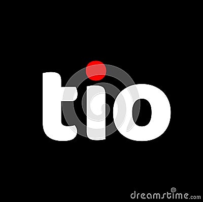 TIO Company Name Initial Letters Monogram. Tio Icon With Red Dot ...