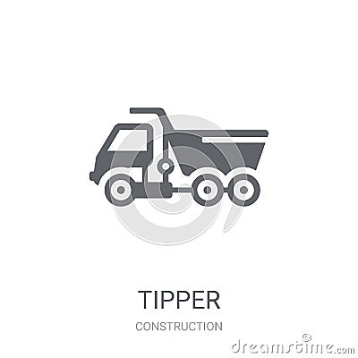 Tipper Icon. Trendy Tipper Logo Concept On White Background From Vector ...