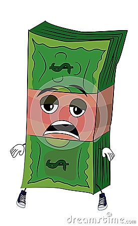 Tired Money Cartoon Royalty-Free Illustration | CartoonDealer.com #48768552