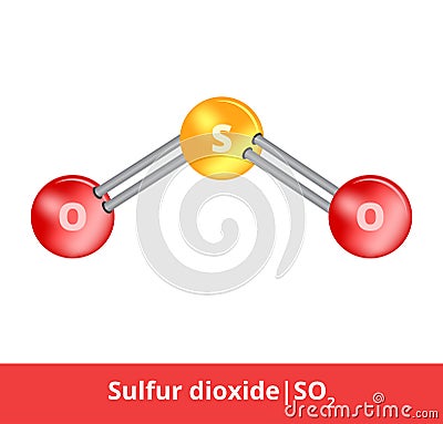 Vector Ball-and-stick Model Of Chemical Substance. Icon Of Sulfur ...