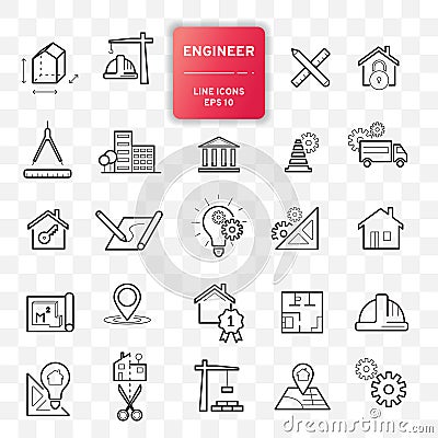 Set Of Engineering Icons. Line Design. Vector Illustration | CartoonDealer.com #230485472