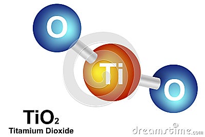 Titanium Oxide Illustration, Isolated On White Background Royalty-Free ...