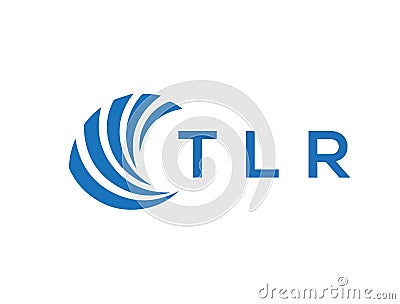 TLR Letter Logo Design On White Background. TLR Creative Circle Letter ...