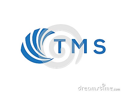 TMS Letter Logo Design On White Background. TMS Creative Circle Letter ...