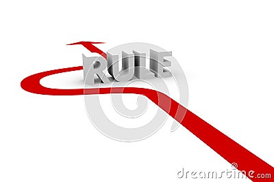 To Circumvent The Rules Stock Illustration - Image: 46305071