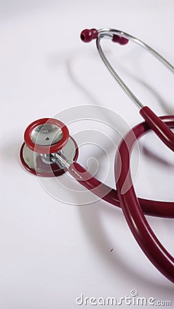 Toa Red Stethoscope On White Background Royalty-Free Stock Photography ...