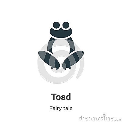 Toad Vector Icon On White Background. Flat Vector Toad Icon Symbol Sign ...