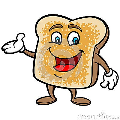 Toast Cartoon Vector Illustration | CartoonDealer.com #72949936