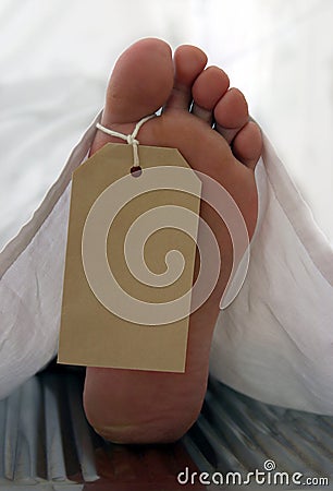 Toe Tag Royalty Free Stock Photo - Image: 4050595