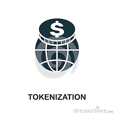 Tokenization Icon. Simple Element From Business Disruption Collection ...