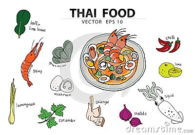 Tom Yam Thai Food Stock Illustration - Image: 69294606