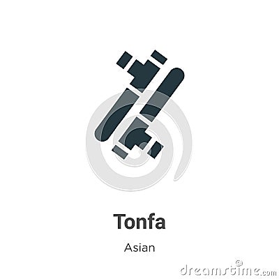 Tonfa Vector Icon On White Background. Flat Vector Tonfa Icon Symbol ...