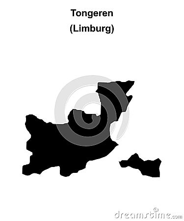 Tongeren Outline Map Vector Illustration | CartoonDealer.com #371631136