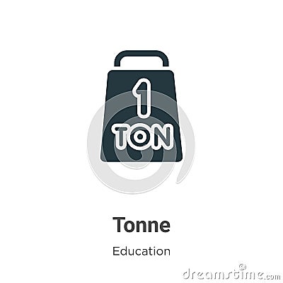 Tonne Vector Icon On White Background. Flat Vector Tonne Icon Symbol ...