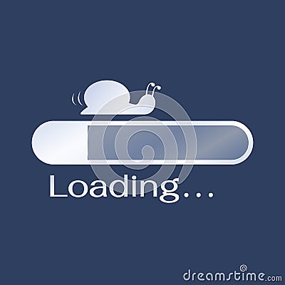 Too Slow Loading Stock Vector - Image: 41404455