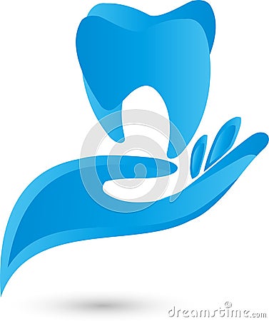 Tooth And Hand, Logo, Vector Illustration | CartoonDealer.com #81250130