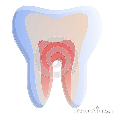 Tooth Pulp Icon, Cartoon Style | CartoonDealer.com #178870421