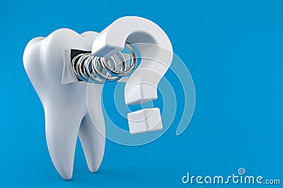 Tooth With Question Mark Stock Photo | CartoonDealer.com #103732866