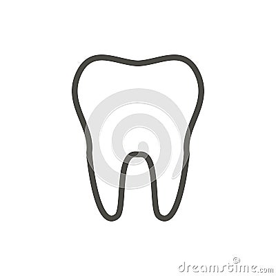Toothe Icon Vector. Line Toothe Symbol. | CartoonDealer.com #113716255