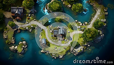 Top Down Fantasy Rpg Map Royalty-Free Stock Image | CartoonDealer.com ...