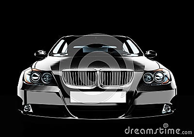 Top-front View Of A Luxury Sedan Car Royalty-Free Stock Photography ...
