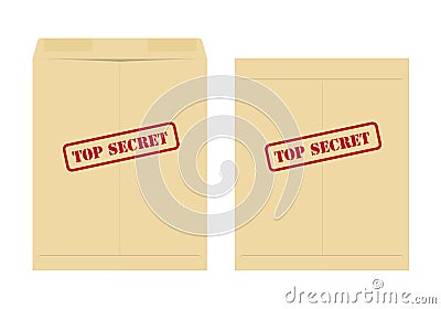 Top Secret Envelope Cartoon Vector | CartoonDealer.com #19344655