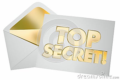Top Secret Letter Envelope Message Confidential Note Royalty-Free Stock ...
