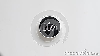 Top View. Electronic Timer Isolated on White Background Stock Video ...