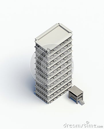 Top View Of A Modern Building Royalty Free Stock Photos - Image: 10612118