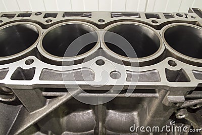 Top View Of The Restored Engine Block Made Of Aluminum Royalty-Free ...