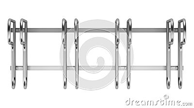 Top View Of Street Bicycle Rack Isolated On White Stock Illustration ...