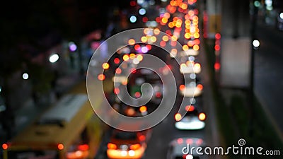 Top View Traffic Light Bokeh On The Road Stock Video - Video of life ...