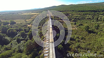 Top view of train stock footage. Video of railroad, backlight - 106837176