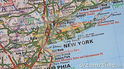 Topograficzna Mapa Usa. Nowy Jork Zbiory Wideo - Video złożonej z ...