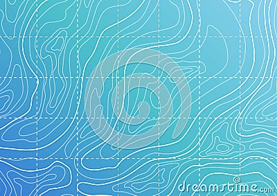 Topographic Map Background Concept. Blue Topographic Background Pattern ...